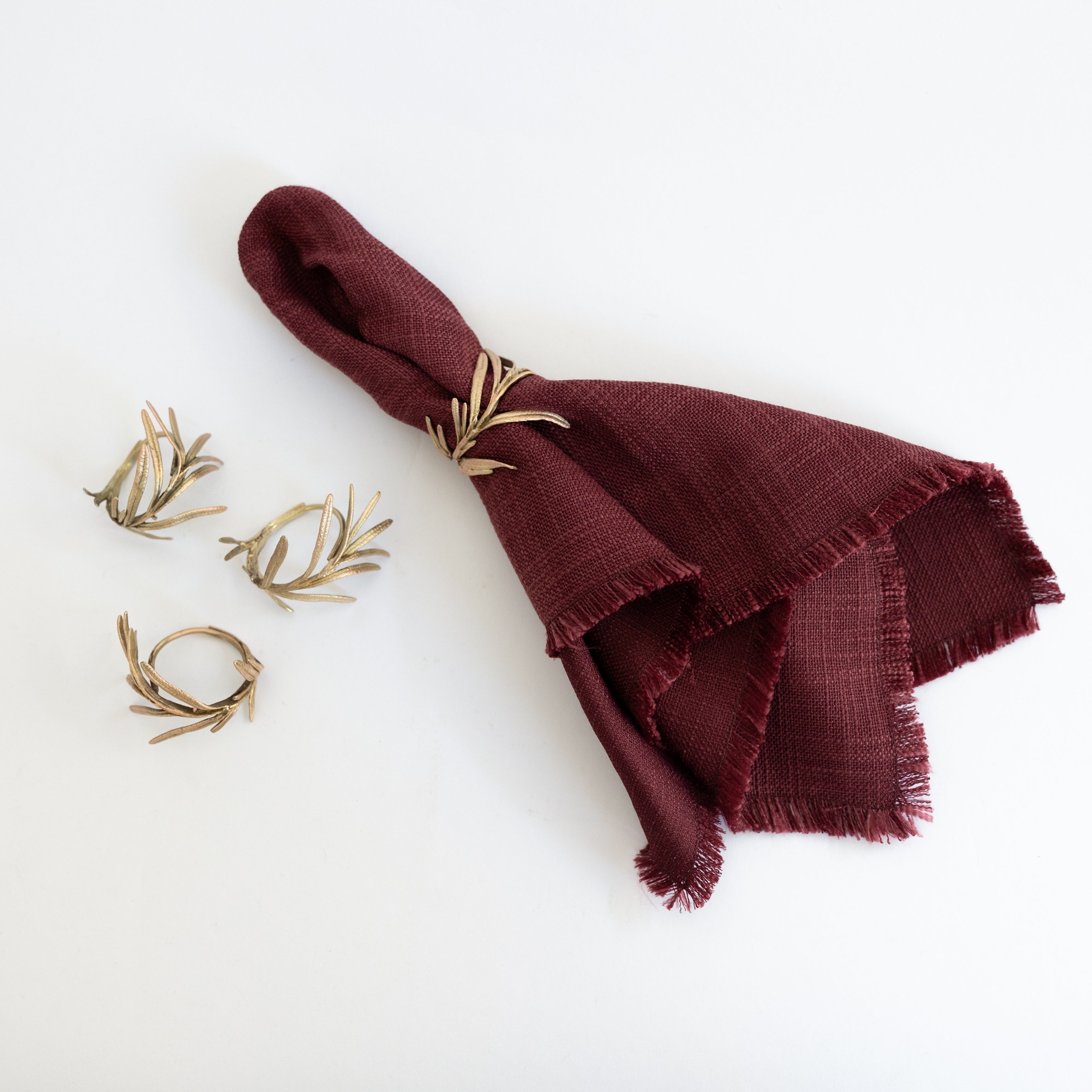 Rosemary Napkin Rings (Set of 4) – Sparrow & Co